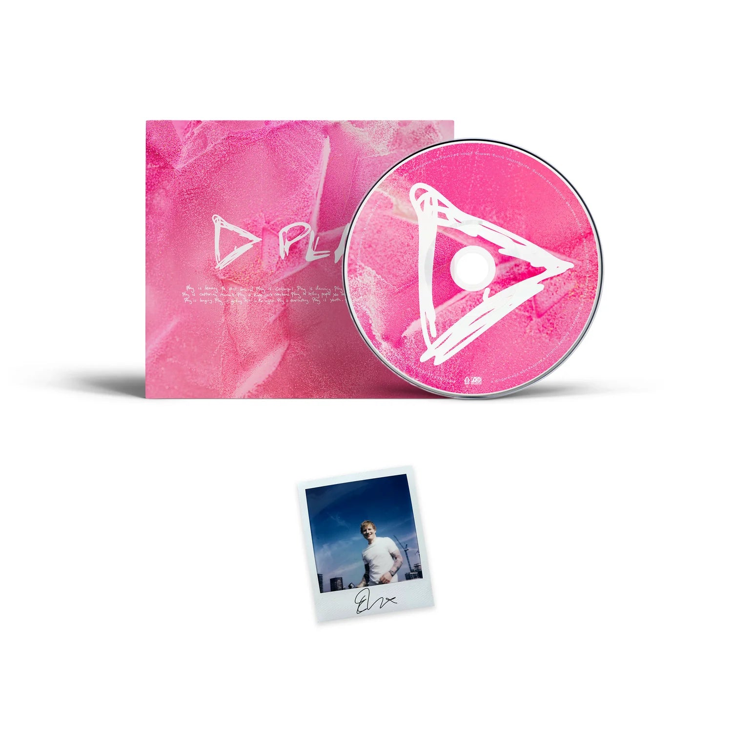 Ed Sheeran – Play Signed CD Polaroid – Colorful Vinyl